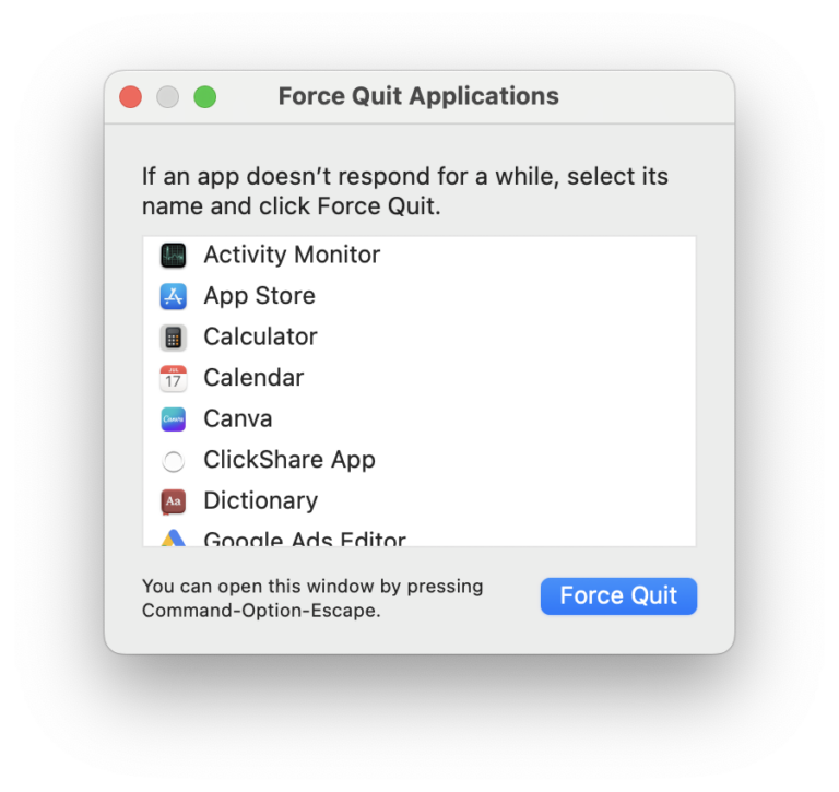 How to Force Quit a Frozen App on Mac: Quick Guide - Cleaner One Pro